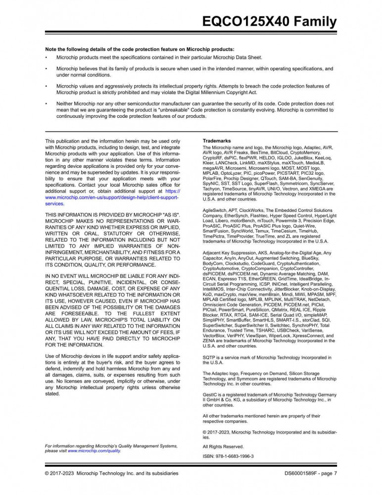 Microchip EQCO62X20C1-I/3DW document page 7