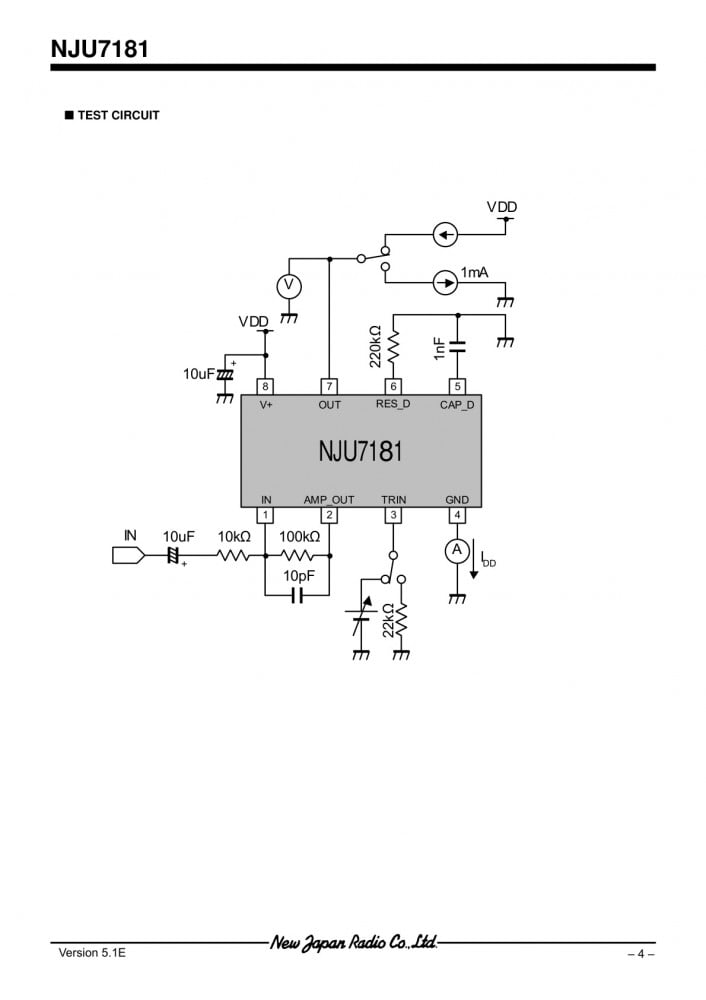 NJU7181 datasheet page 4