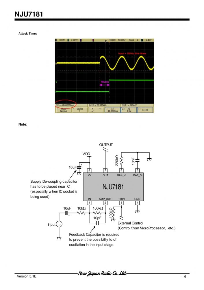 NJU7181 datasheet page 6