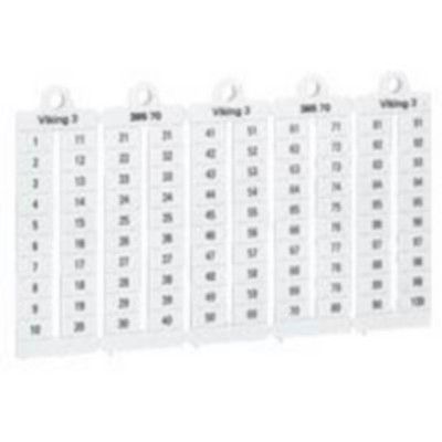 Marker label sheet Viking 3 - horizontal - pitch 6 mm - number from 11 to 20