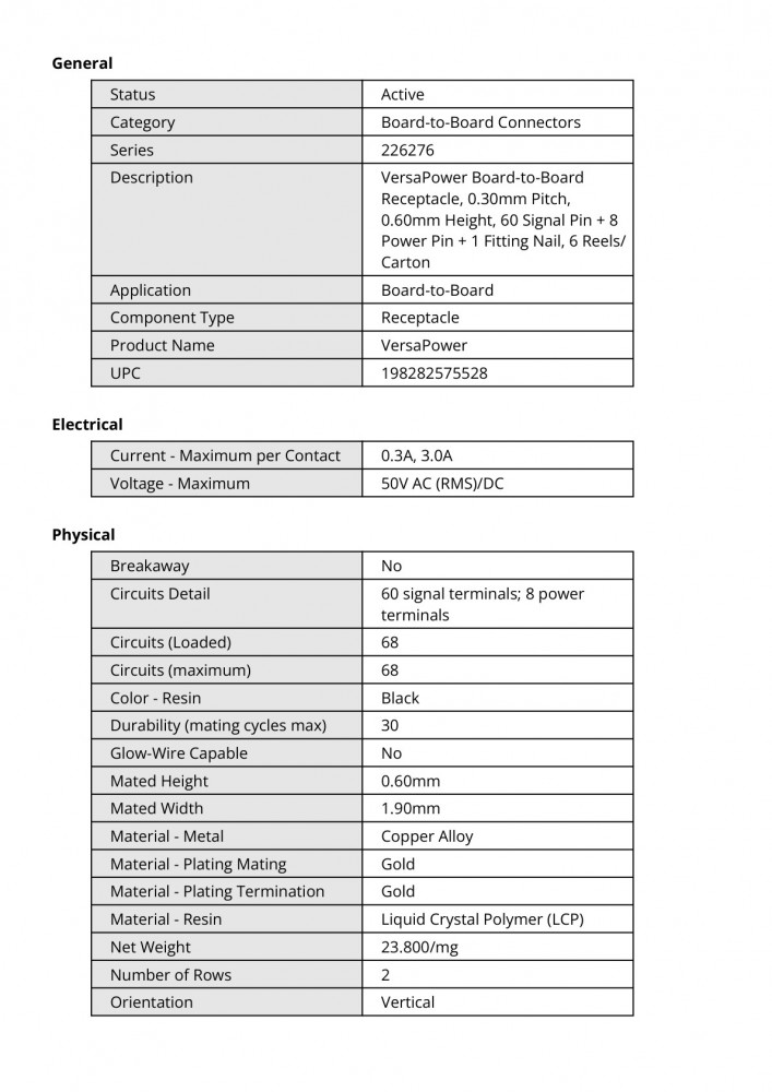 2262760601 product document image, page 2