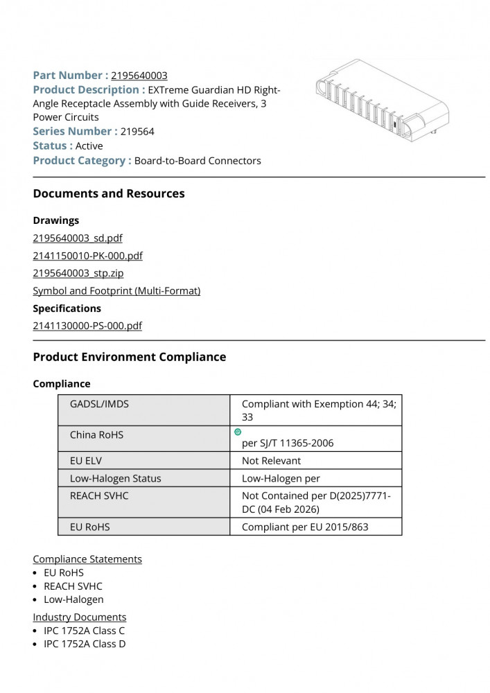 2195640003 product document preview, page 1