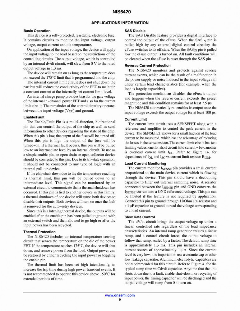 NIS6420 datasheet page 10