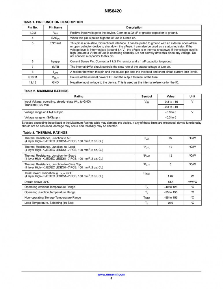NIS6420 datasheet page 5