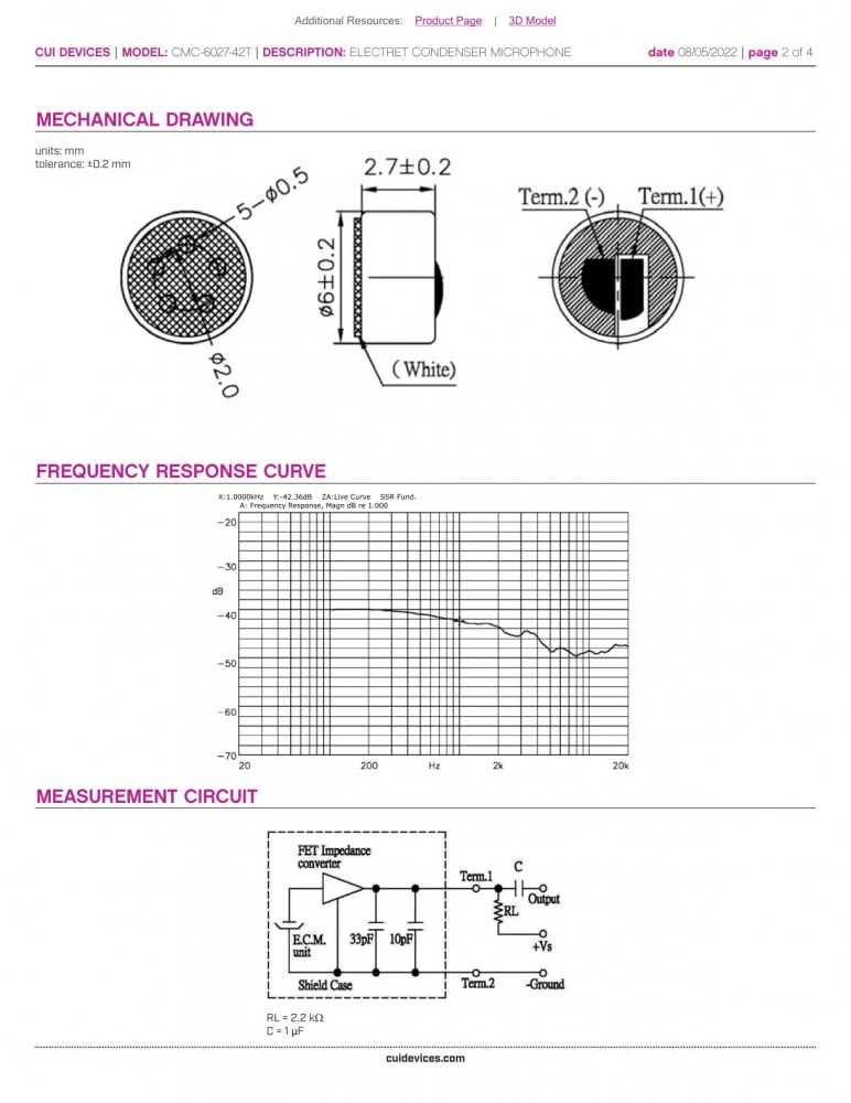 CMC-6027-42T datasheet page 2
