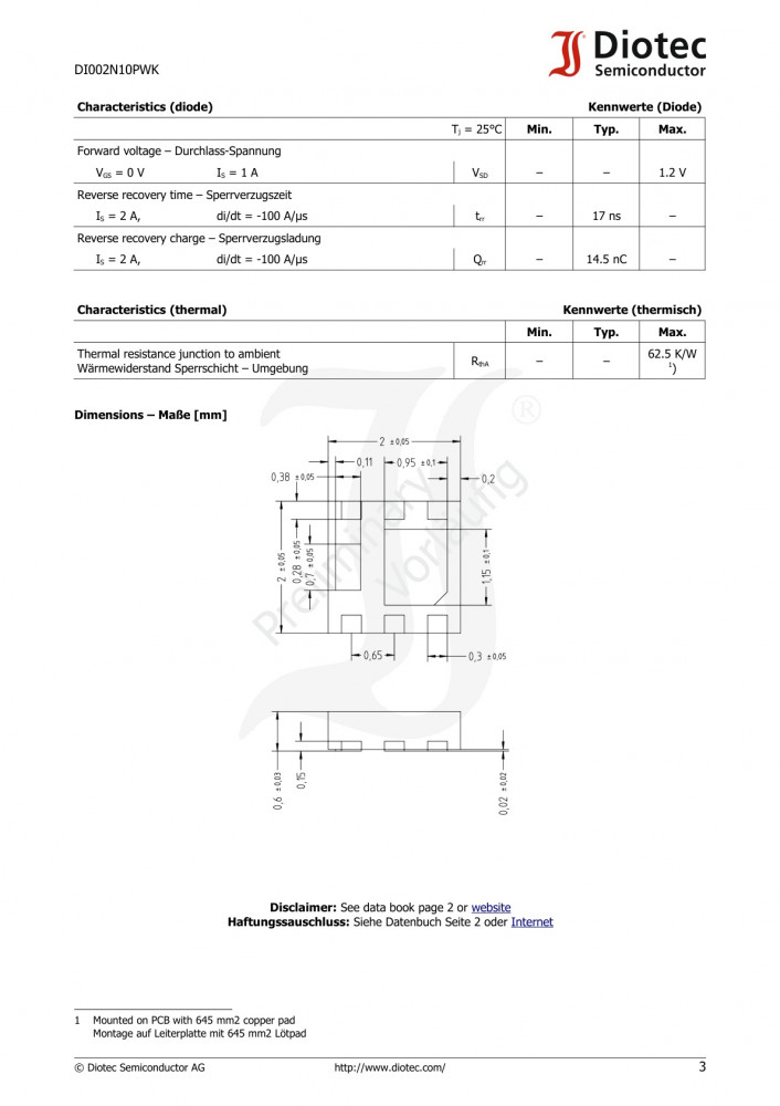 DI002N10PWK datasheet page 3