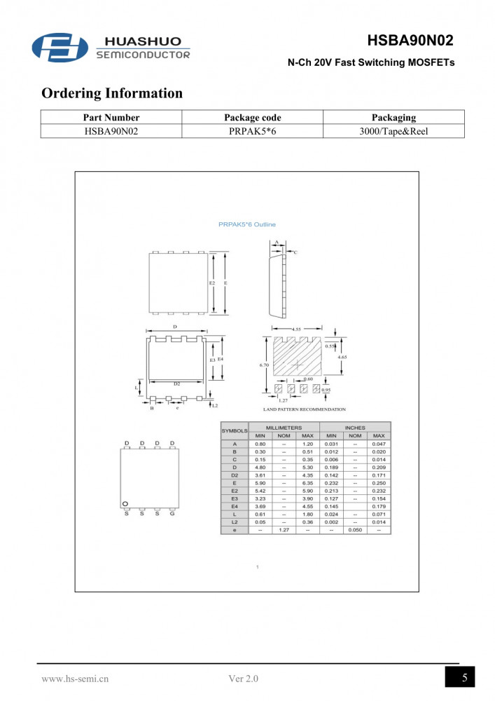 HSBA90N02 datasheet page 5
