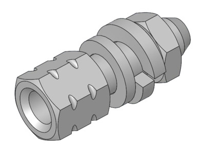 FCT Female Screw Lock, M3 Inner and Outer Thread, 12.70mm Length, Tin-Plated Steel for sale