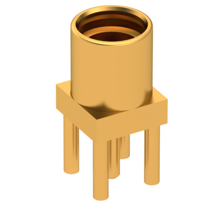 MMCX / STRAIGHT JACK RECEPTACLE FOR PCB SOLDER LEGS for sale