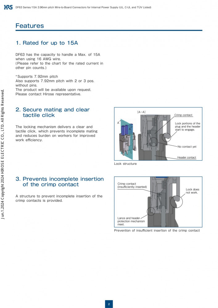 HRS DF63 datasheet page 2