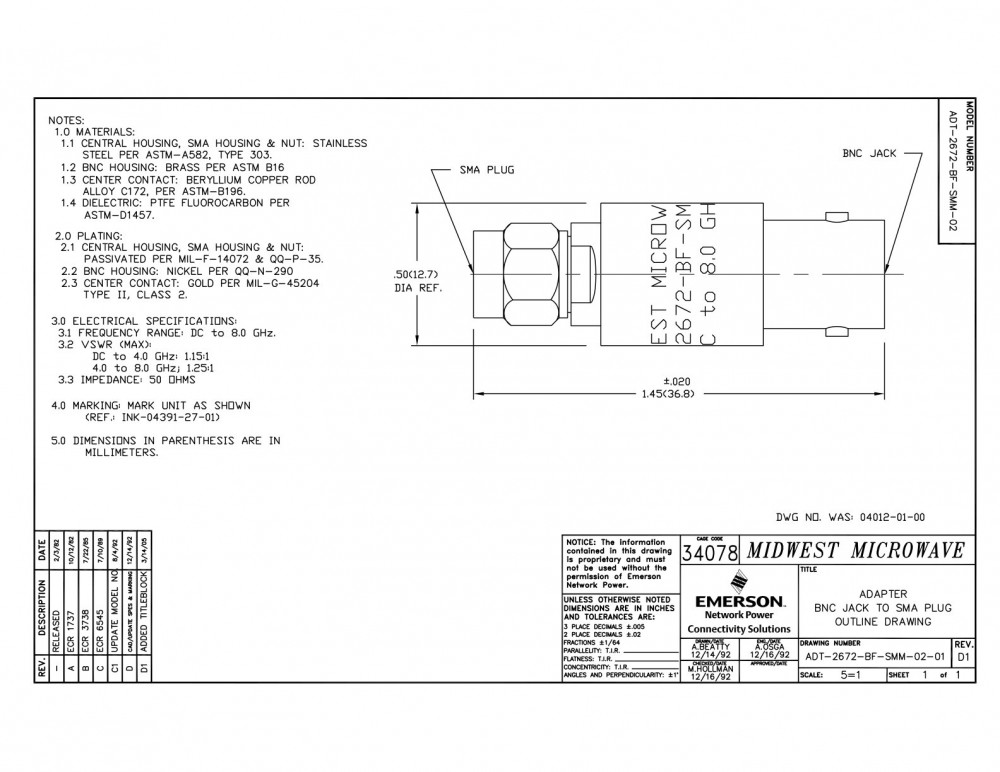 ADT-2672-BF-SMM-02 official outline drawing