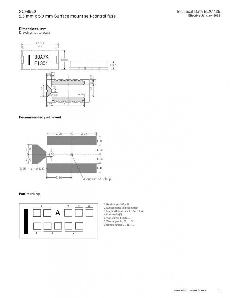 SCF9550 series datasheet page 3