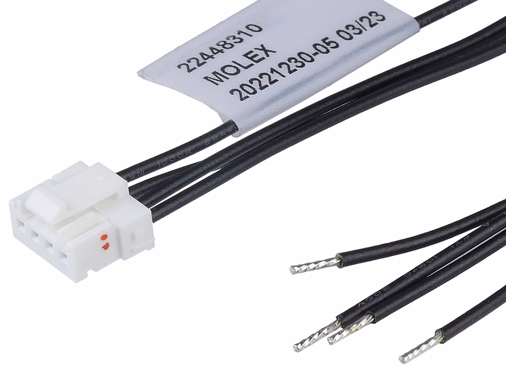 MicroTPA-to-Pigtail Off-the-Shelf (OTS) Cable Assembly, 2.00mm Pitch, Single Row, 150.00mm Length, 4 Circuits, Natural for sale
