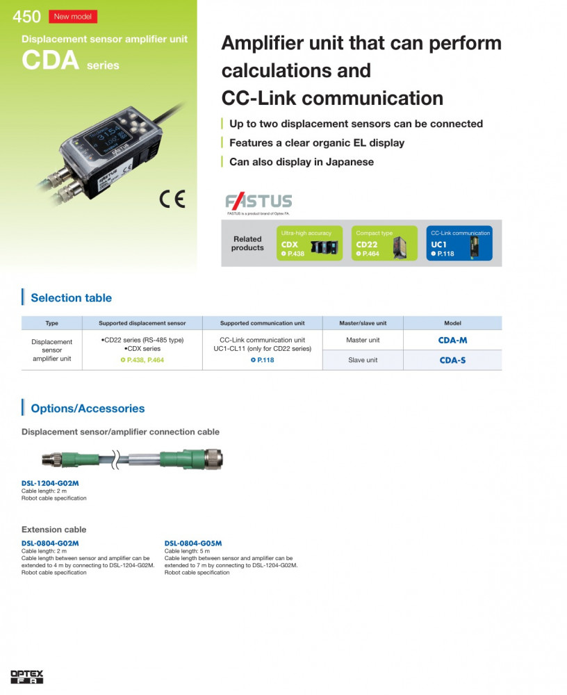 CDA Series technical document page 1
