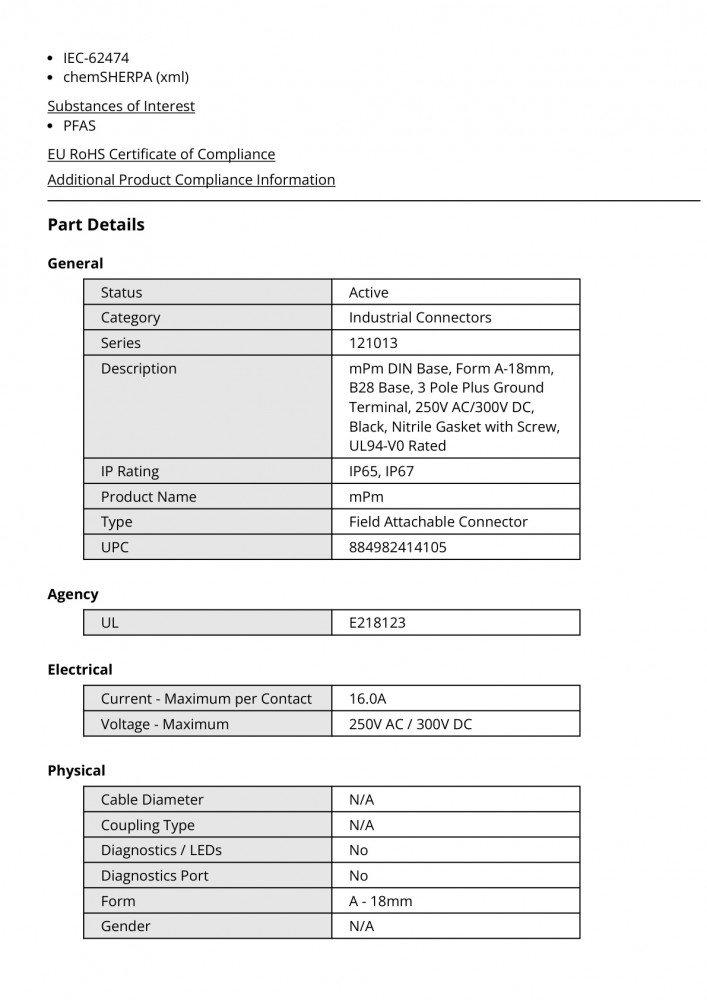 Molex STR-1467 document page 2