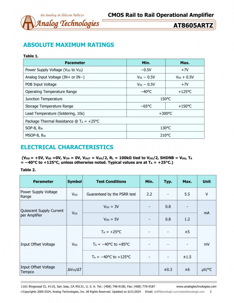 AT8605ARTZ datasheet page 2
