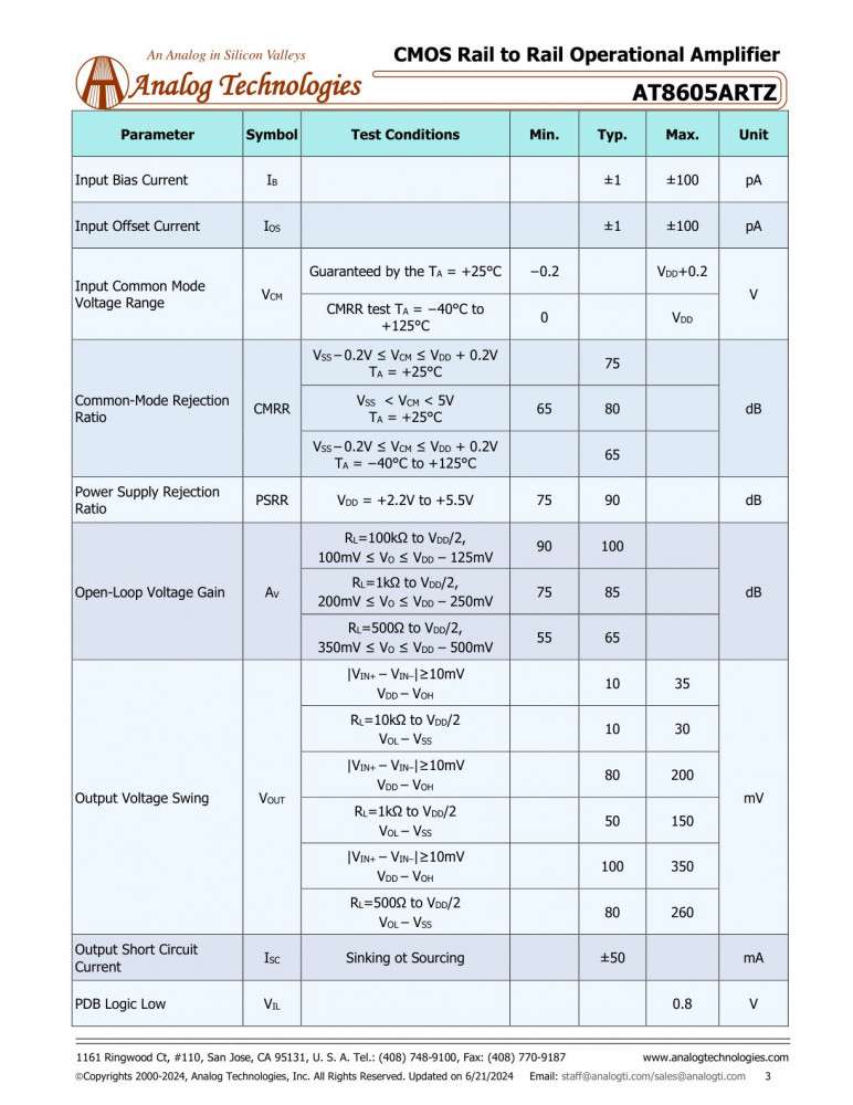AT8605ARTZ datasheet page 3