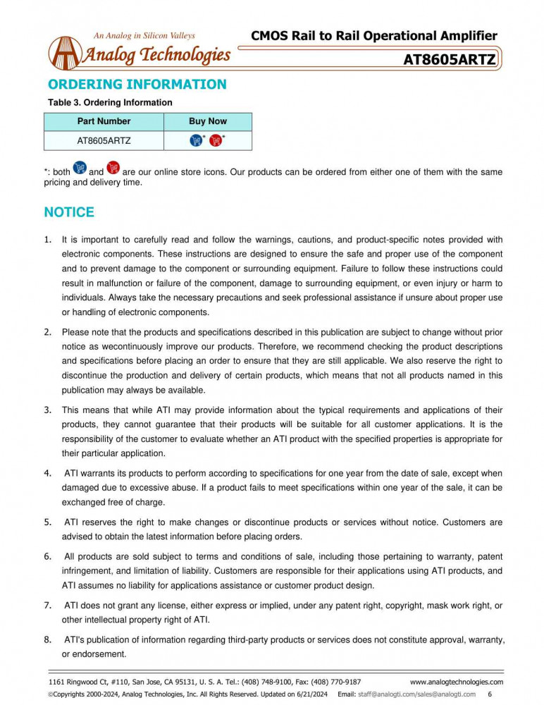 AT8605ARTZ datasheet page 6
