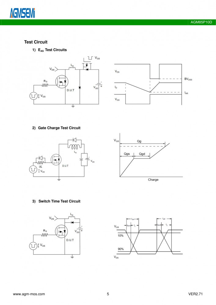 AGM85P10D datasheet page 5