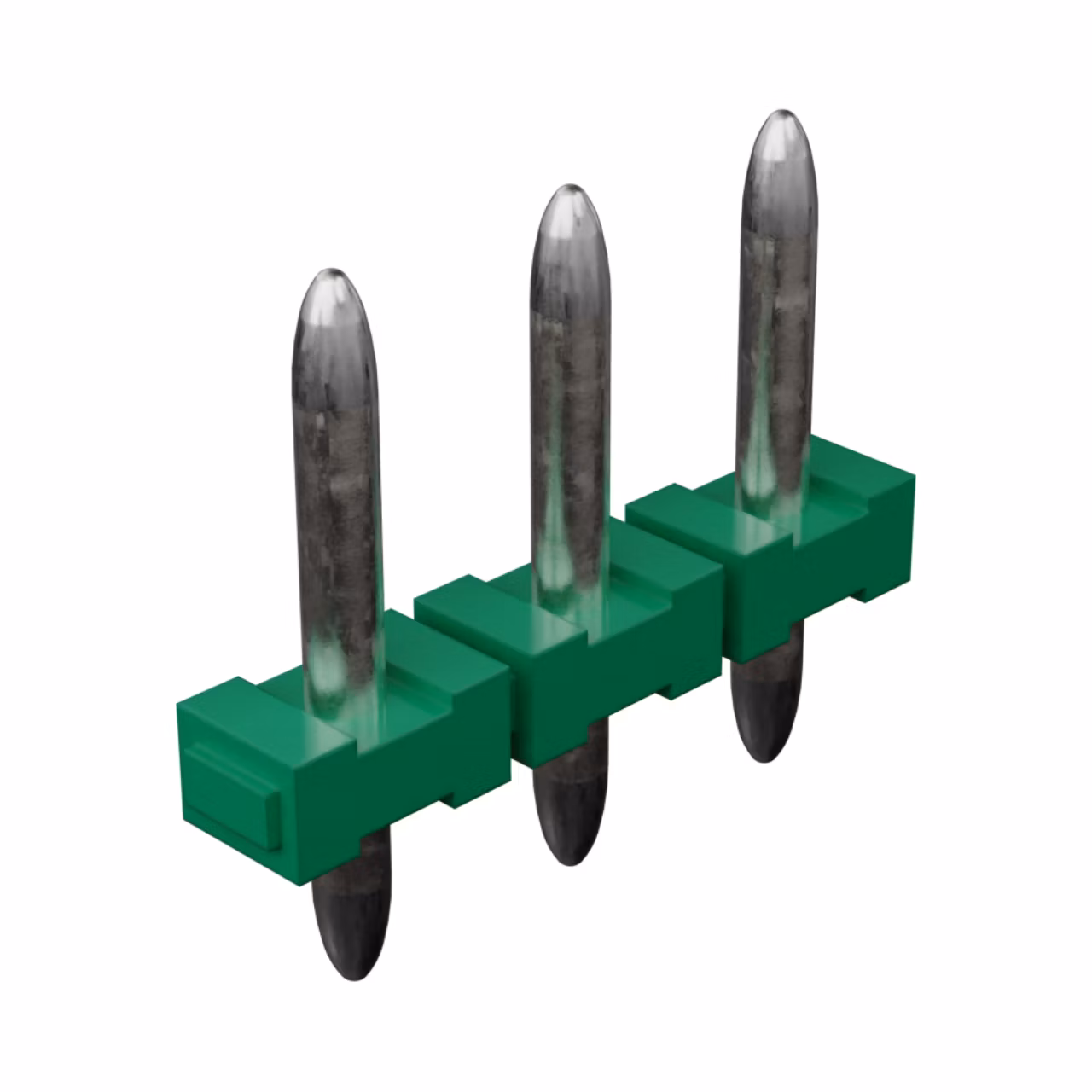 5.00mm Pitch Eurostyle Vertical PCB Pin Header, Breakable, 3 Circuits for sale