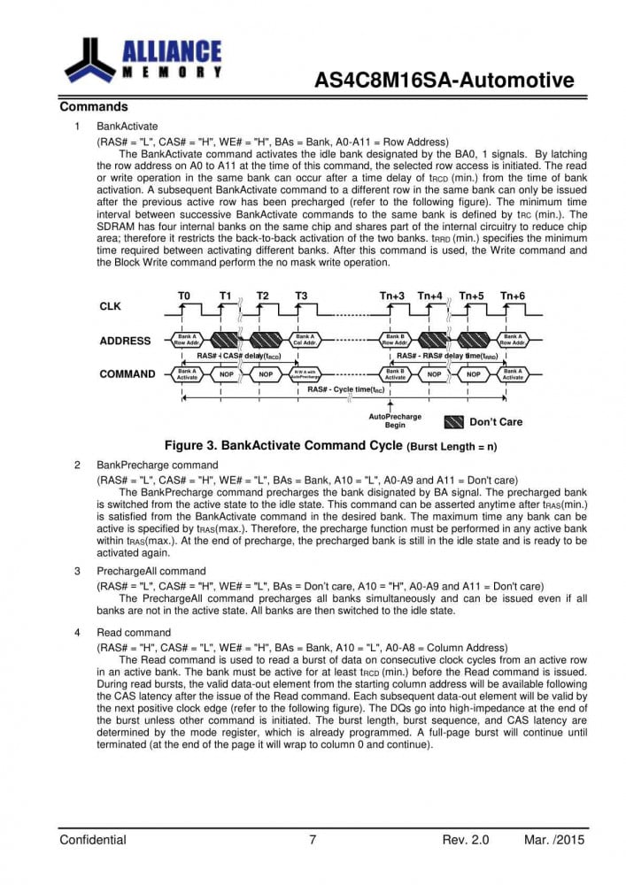 AS4C8M16SA datasheet page 8