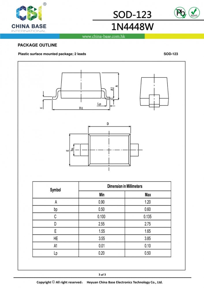 1N4448W datasheet page 3