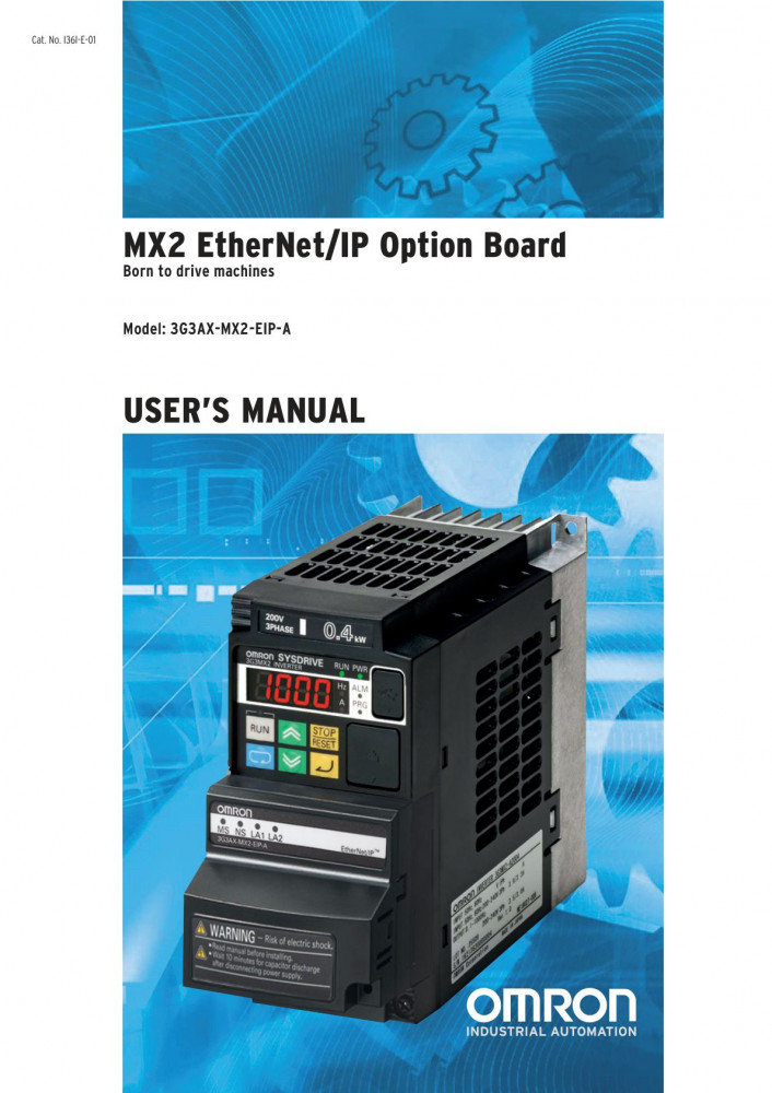 3G3AX-MX2-EIP-A manual page 1