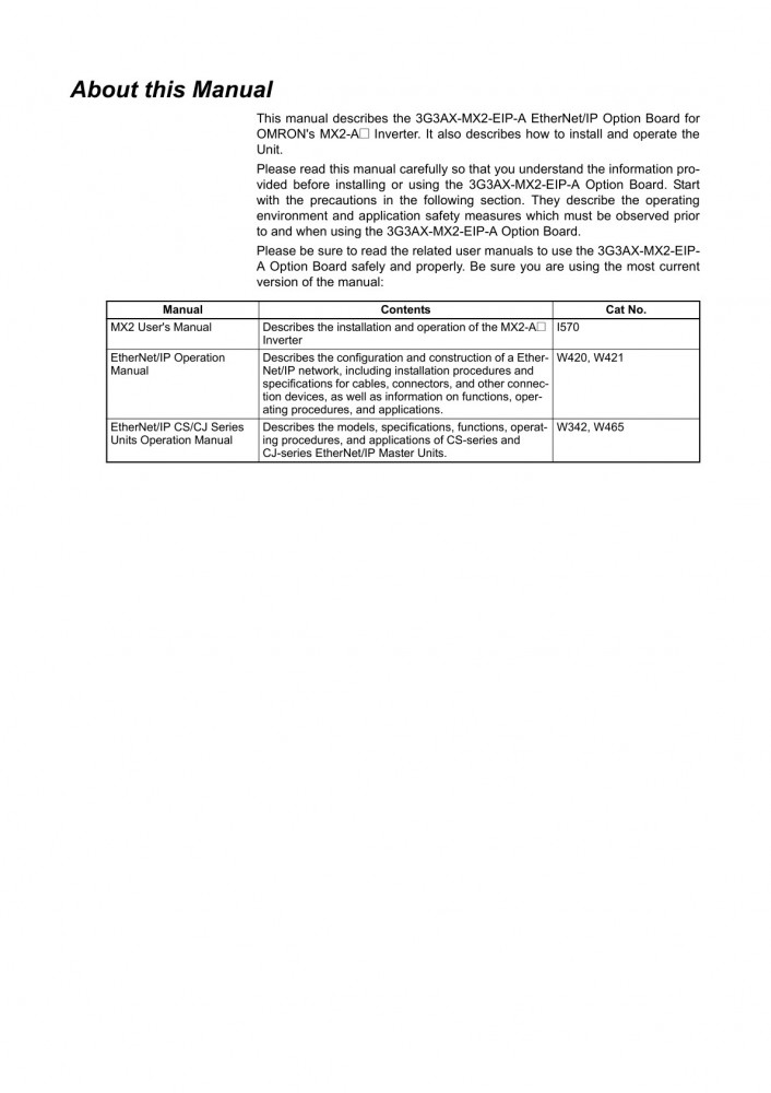 3G3AX-MX2-EIP-A manual page 3