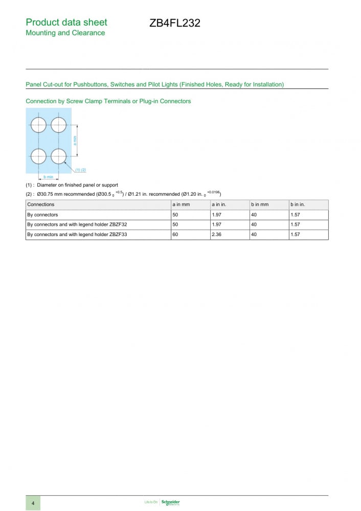 ZB4FL232 technical document page 4