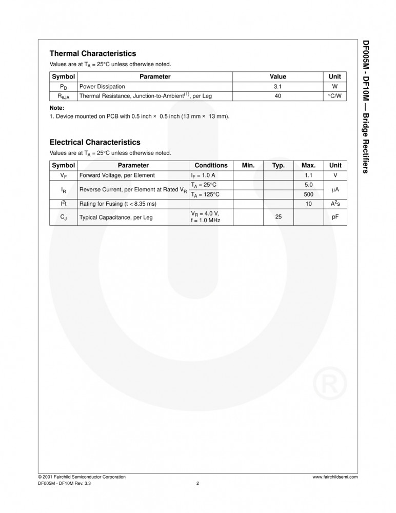 DF04M datasheet page 3