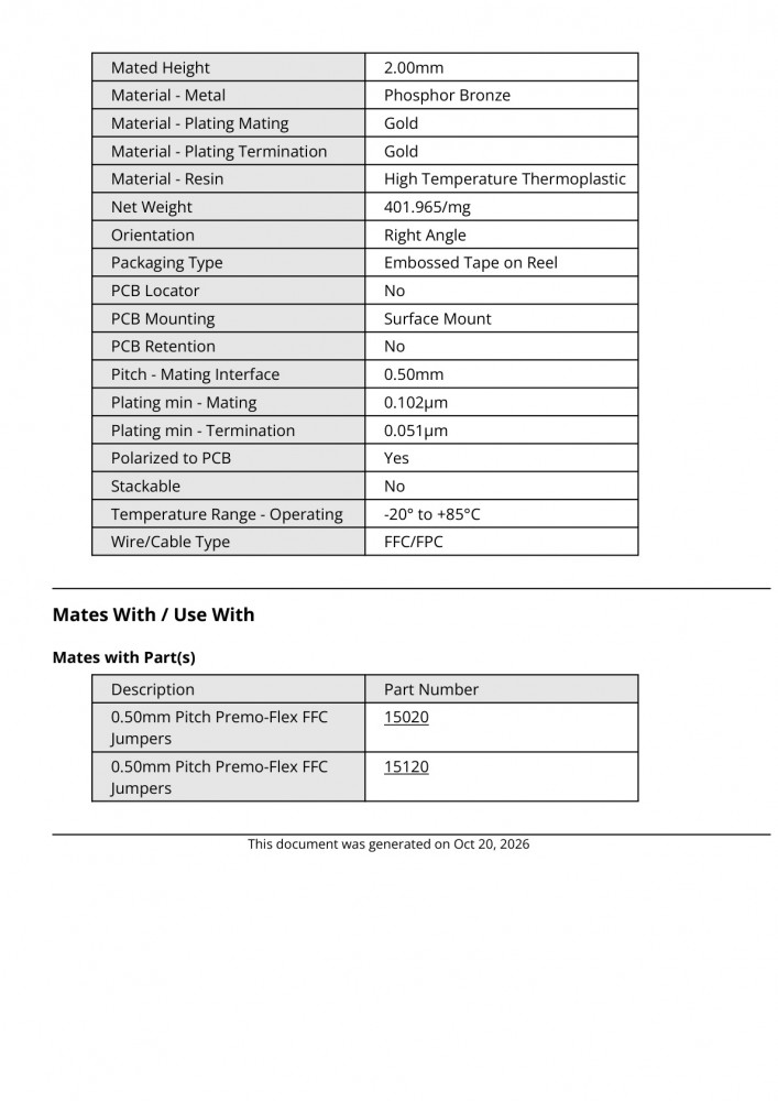 MOLEX 541323562 technical document page 3