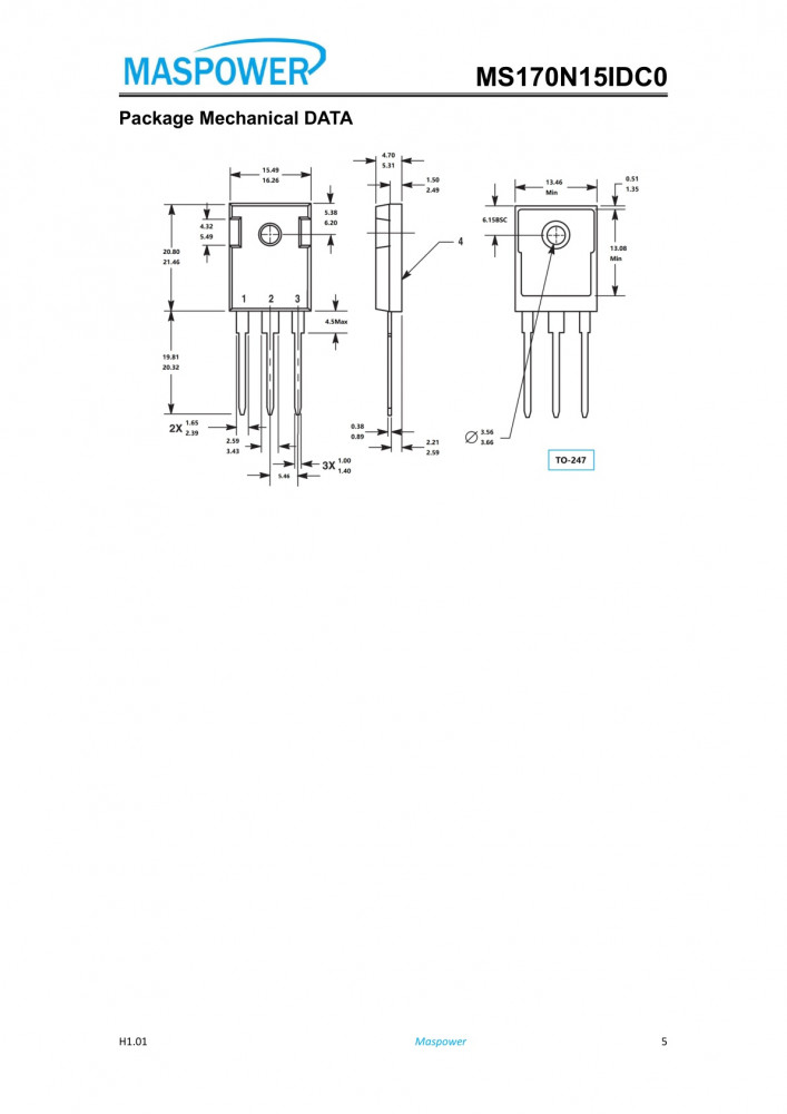 MS170N15IDC0 datasheet page 5