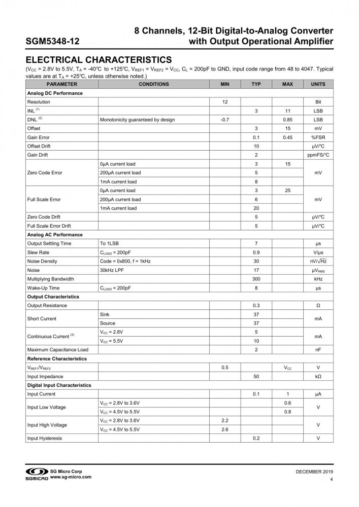 SGM5348-12 datasheet page 4