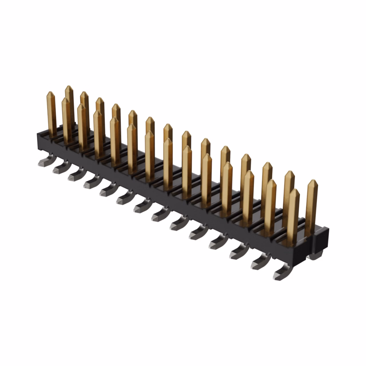 Milli-Grid Header, Vertical, Surface Mount, 28 Circuits, 0.76µm Gold (Au) Plating, Mating Pin Length 3.80mm, Tube, Lead-Free for sale