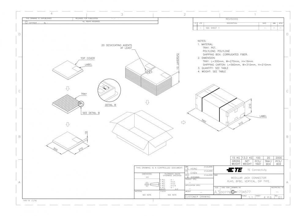 TE Connectivity 1734577-1 drawing page 4