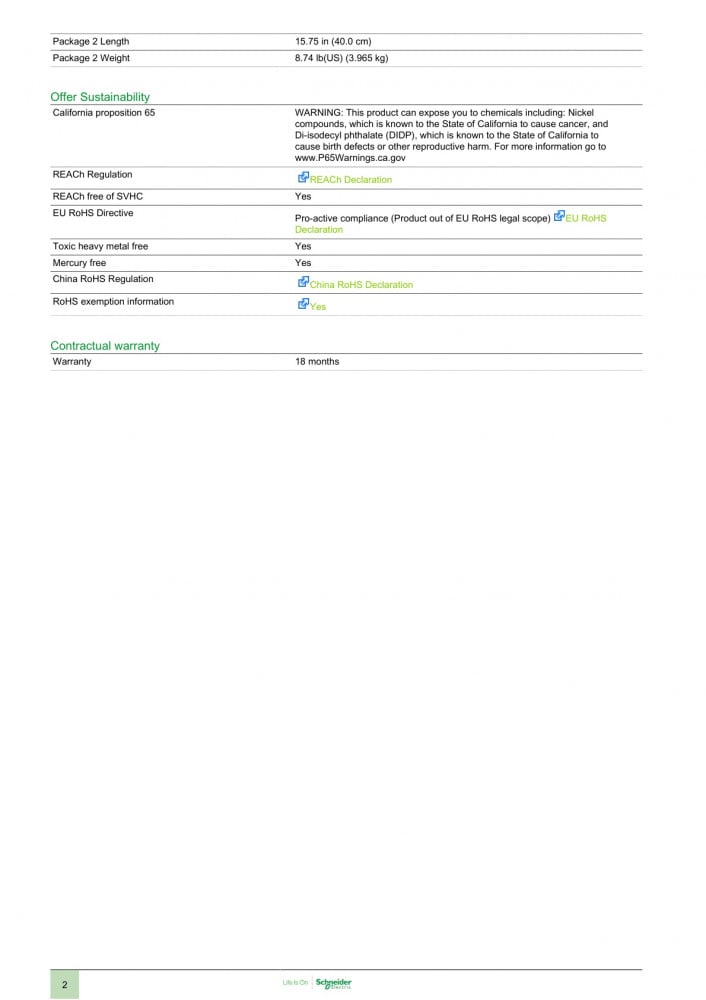 KDC1H technical document page 2