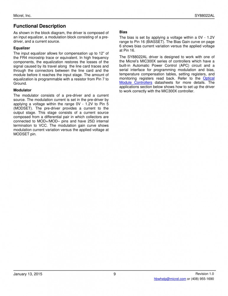 SY88022ALMG-TR datasheet page 9
