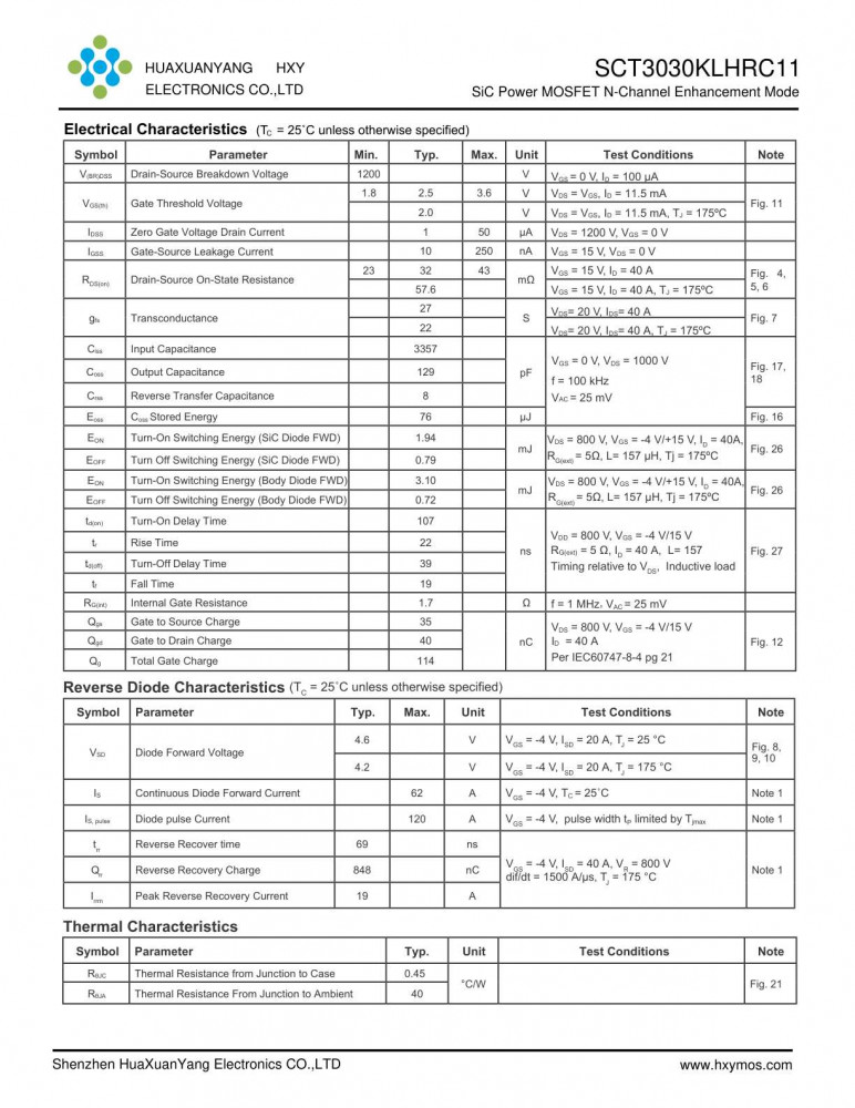 SCT3030KLHRC11-HXY datasheet page 2