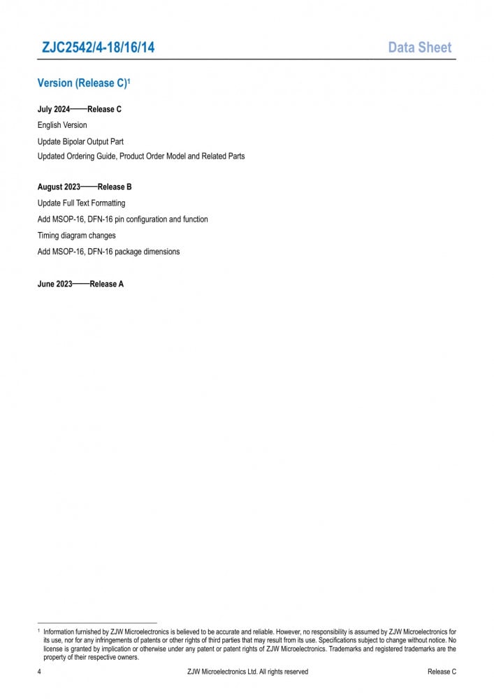 ZJC2544-16 datasheet page 4