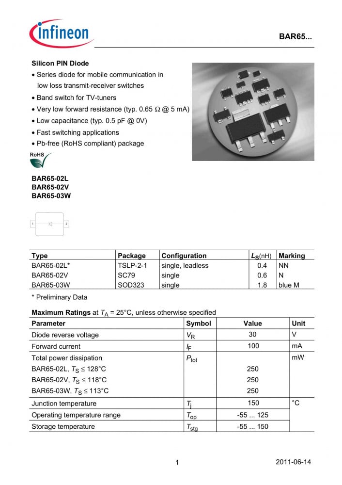 BAR6503WE6327HTSA1 technical document page 1
