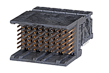 Impact 100 Ohm 2 Pair Right-Angle Male Header, Unguided, Open Endwall, 10 Columns, 60 Circuits, Pin Length 4.90mm, Plated Through Hole Dimension 0.46mm, Lead-Free