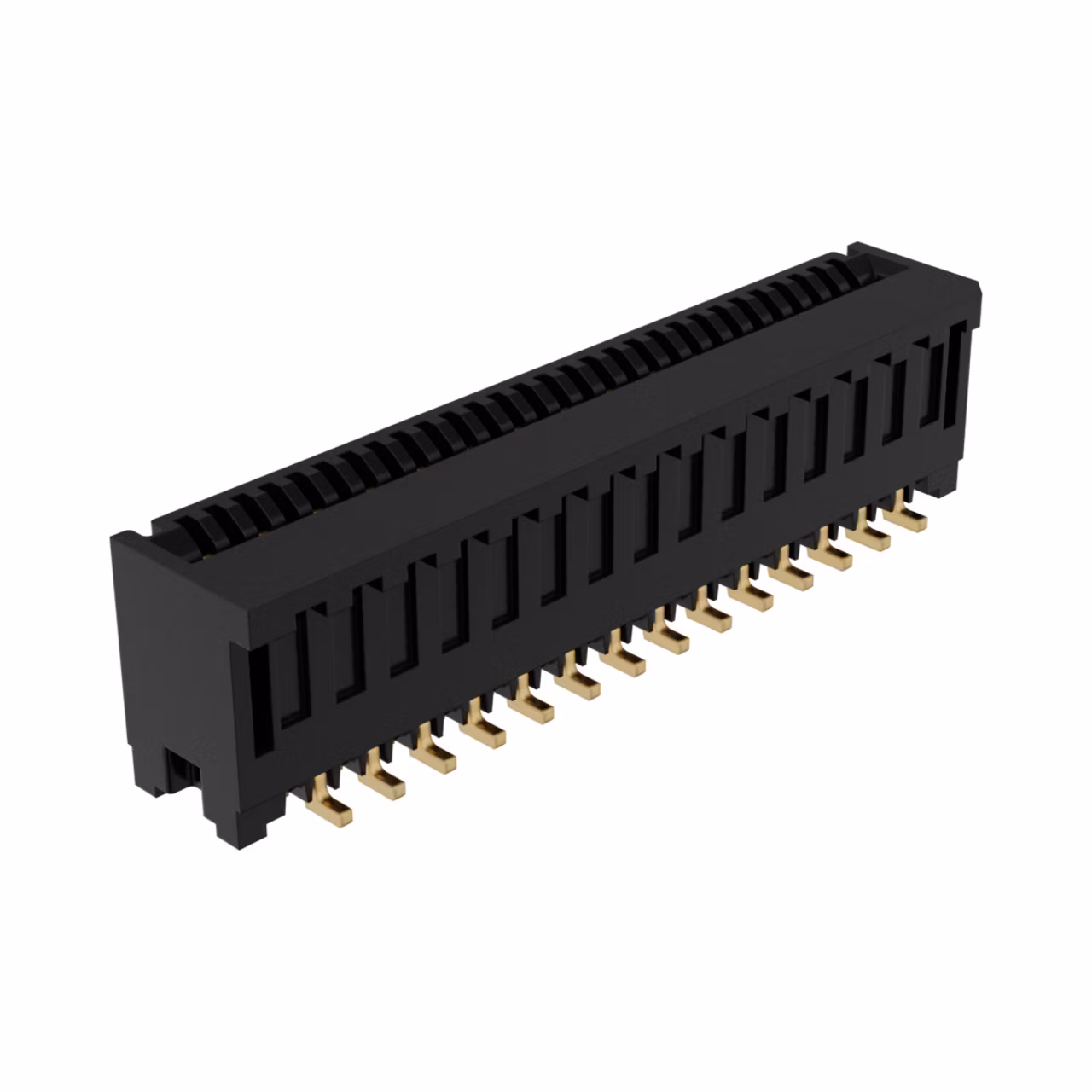 Easy-On FFC/FPC Connector, 0.50mm Pitch, Surface Mount, Vertical, Non-ZIF, Standard Footprint, Gold Plating, Black, 29 Circuits for sale