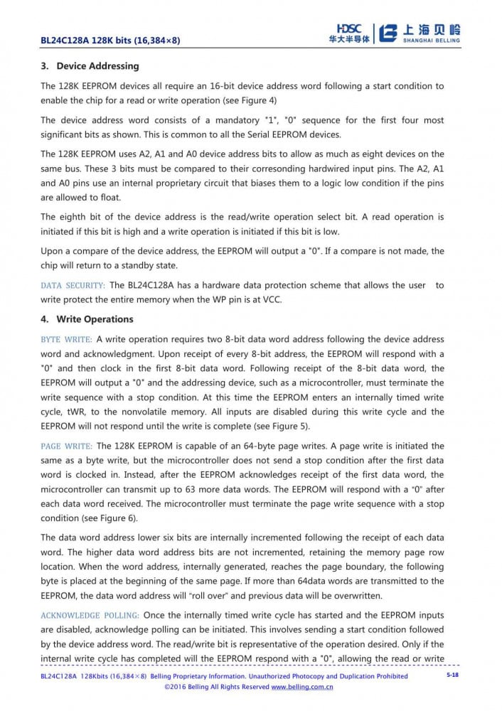 BL24C128A-PARC datasheet page 5