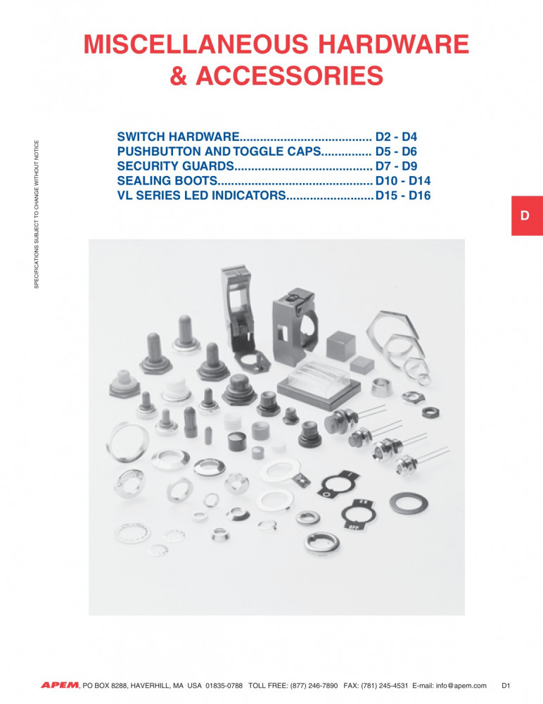 APEM catalog page 1