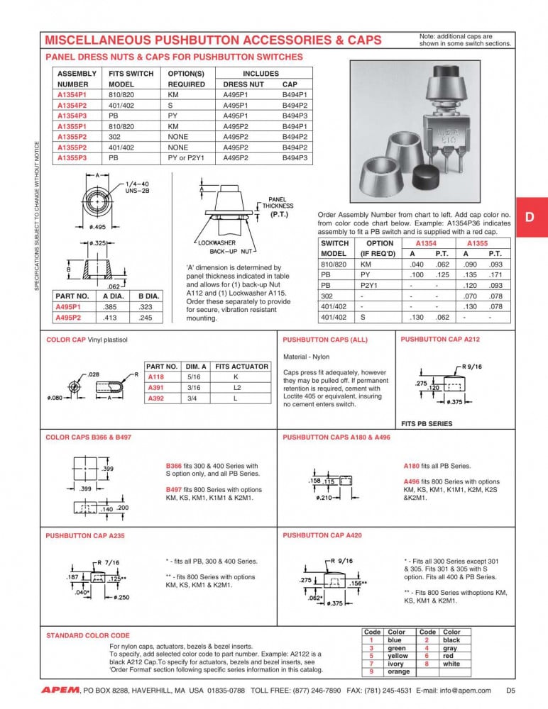 APEM catalog page 5