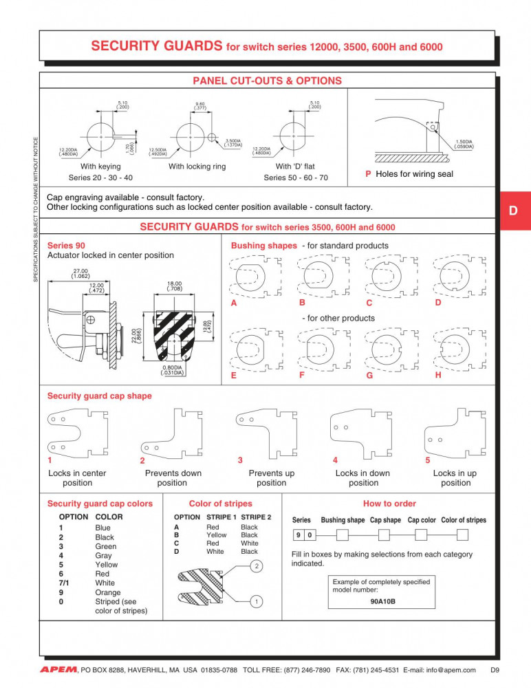 APEM catalog page 9