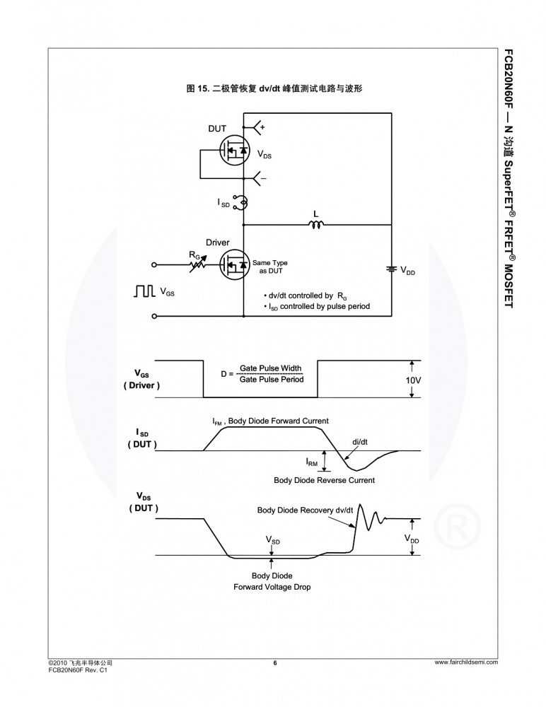 FCB20N60F datasheet preview, page 7