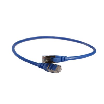 Patch cord RJ45 category 6 F/UTP PVC blue 0.5m for sale