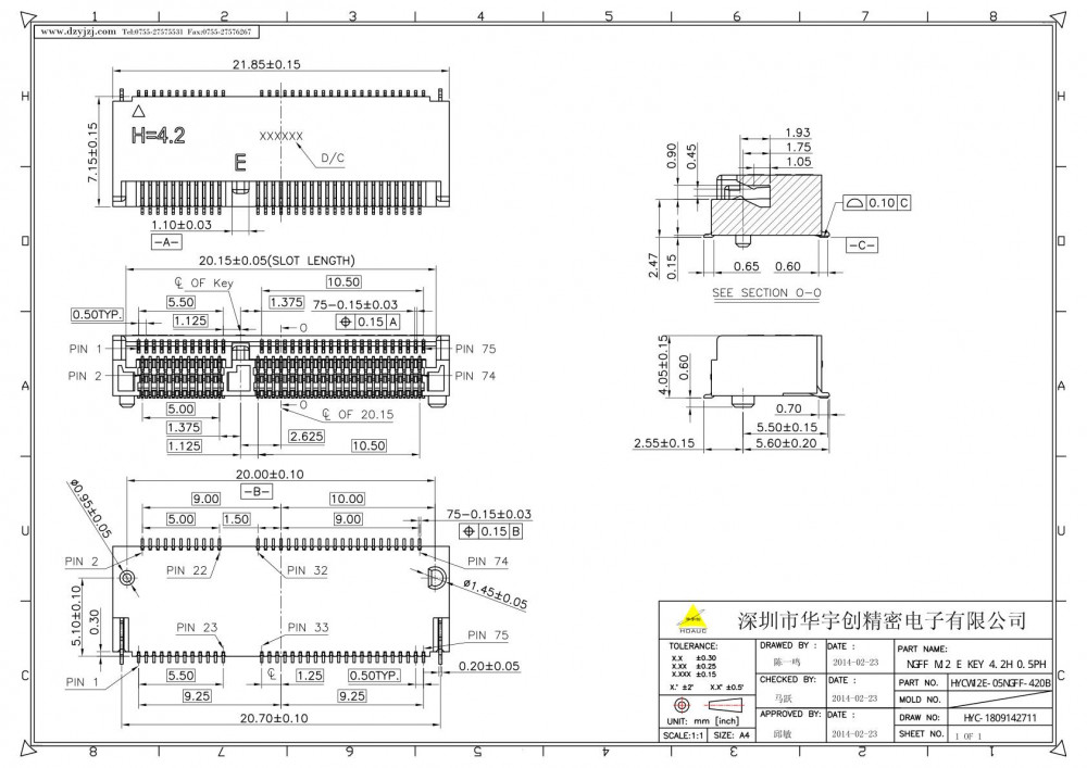 HOAUC HYCW12E-05NGFF-420B document page 1