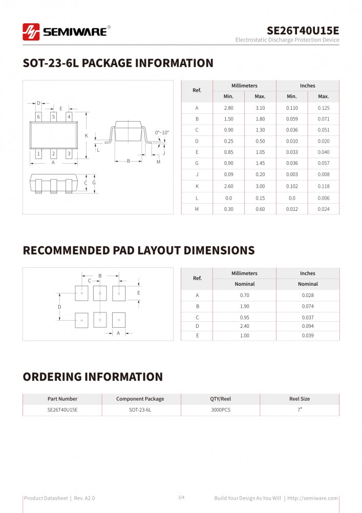 SE26T40U15E datasheet page 3